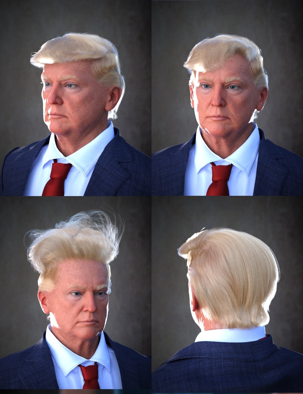 Solid Gold Hair for Genesis 9 | Daz 3D