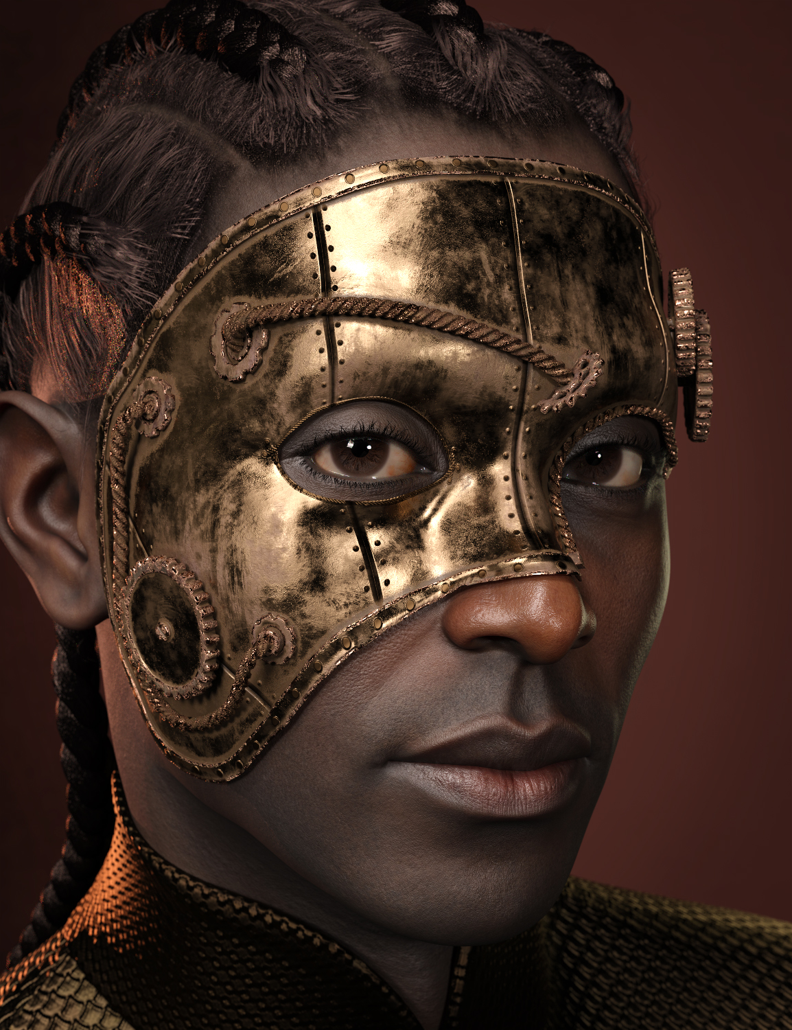 CGI Copper Sight Mask for Genesis 9 | Daz 3D