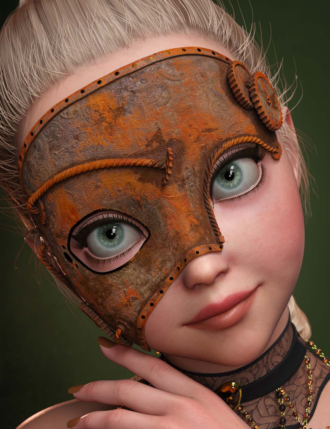 CGI Copper Sight Mask for Genesis 9 | Daz 3D