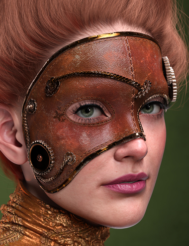 CGI Copper Sight Mask for Genesis 9 | Daz 3D