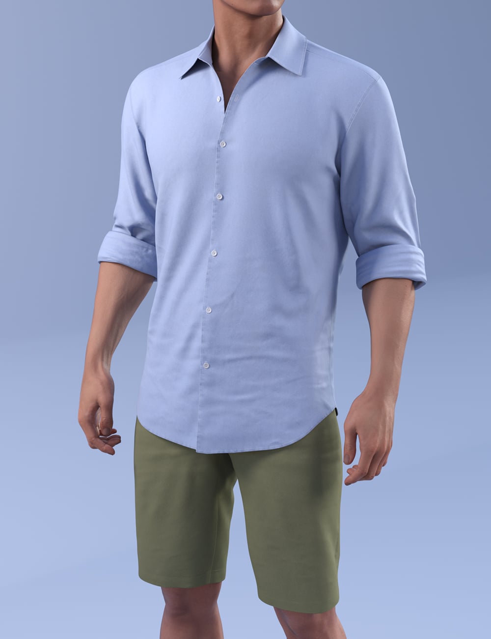dForce HnC24 Men's Summer Outfit for Genesis 9 | Daz 3D