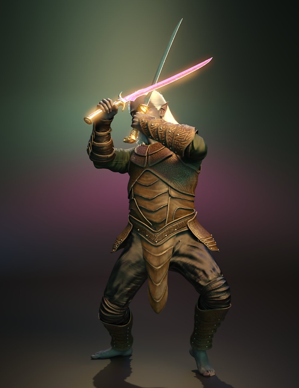 Drow Poses for Wagner 9 | Daz 3D