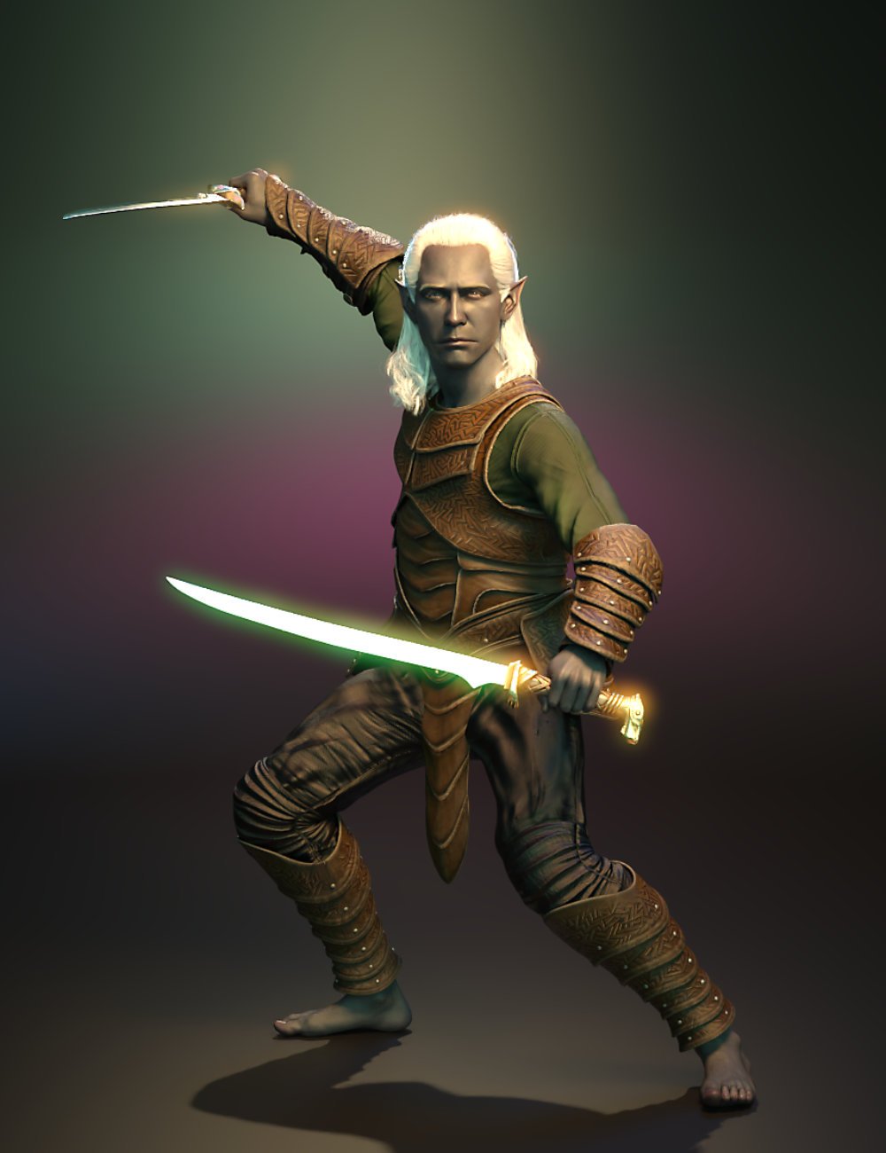 Drow Poses for Wagner 9 | Daz 3D