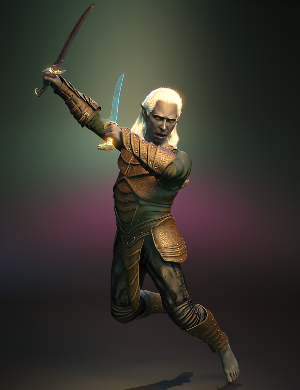 Drow Poses for Wagner 9 | Daz 3D