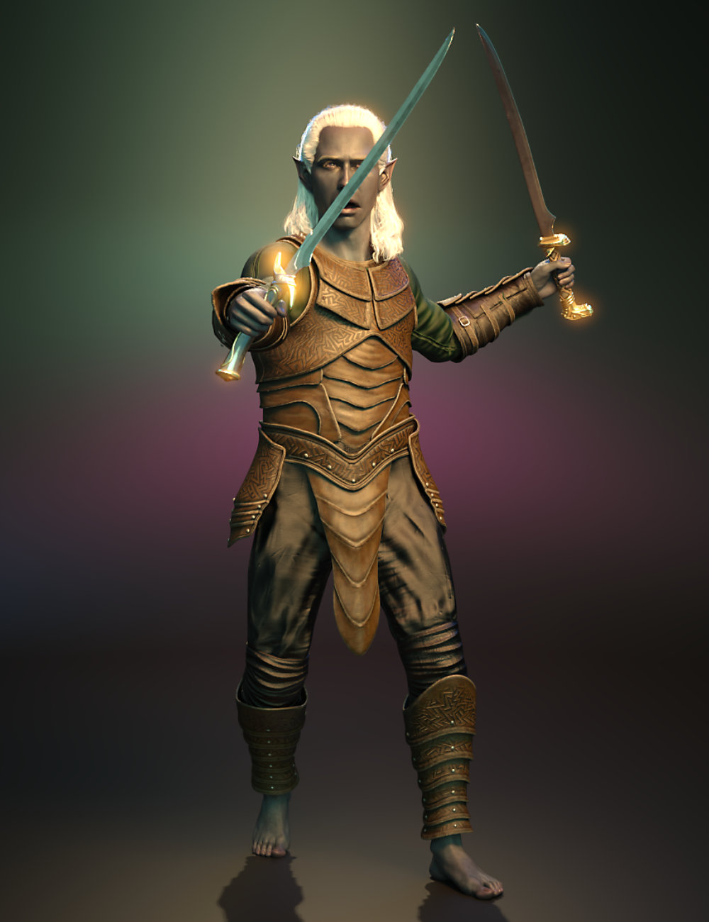 Drow Poses for Wagner 9 | Daz 3D