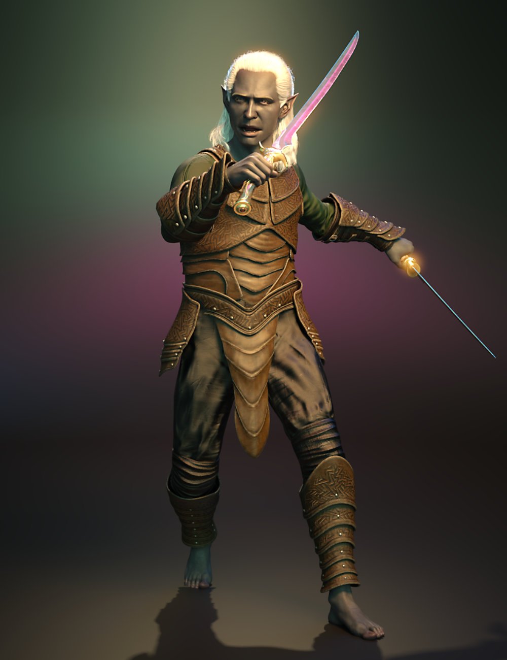 Drow Poses for Wagner 9 | Daz 3D