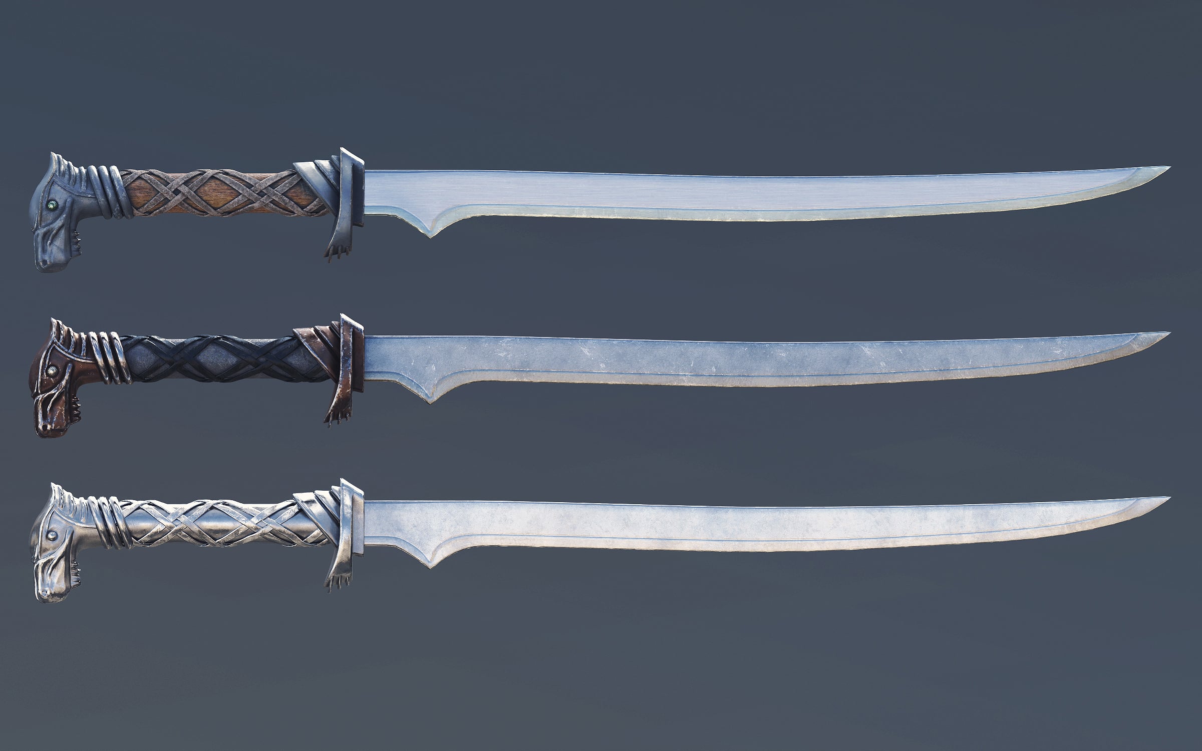 Steel Scimitar Blade for Genesis 9 | Daz 3D