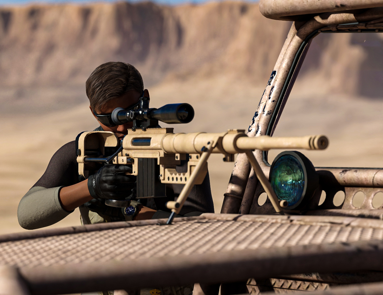 Poses for Army Weapon 02 for Genesis 8 and 9 | Daz 3D