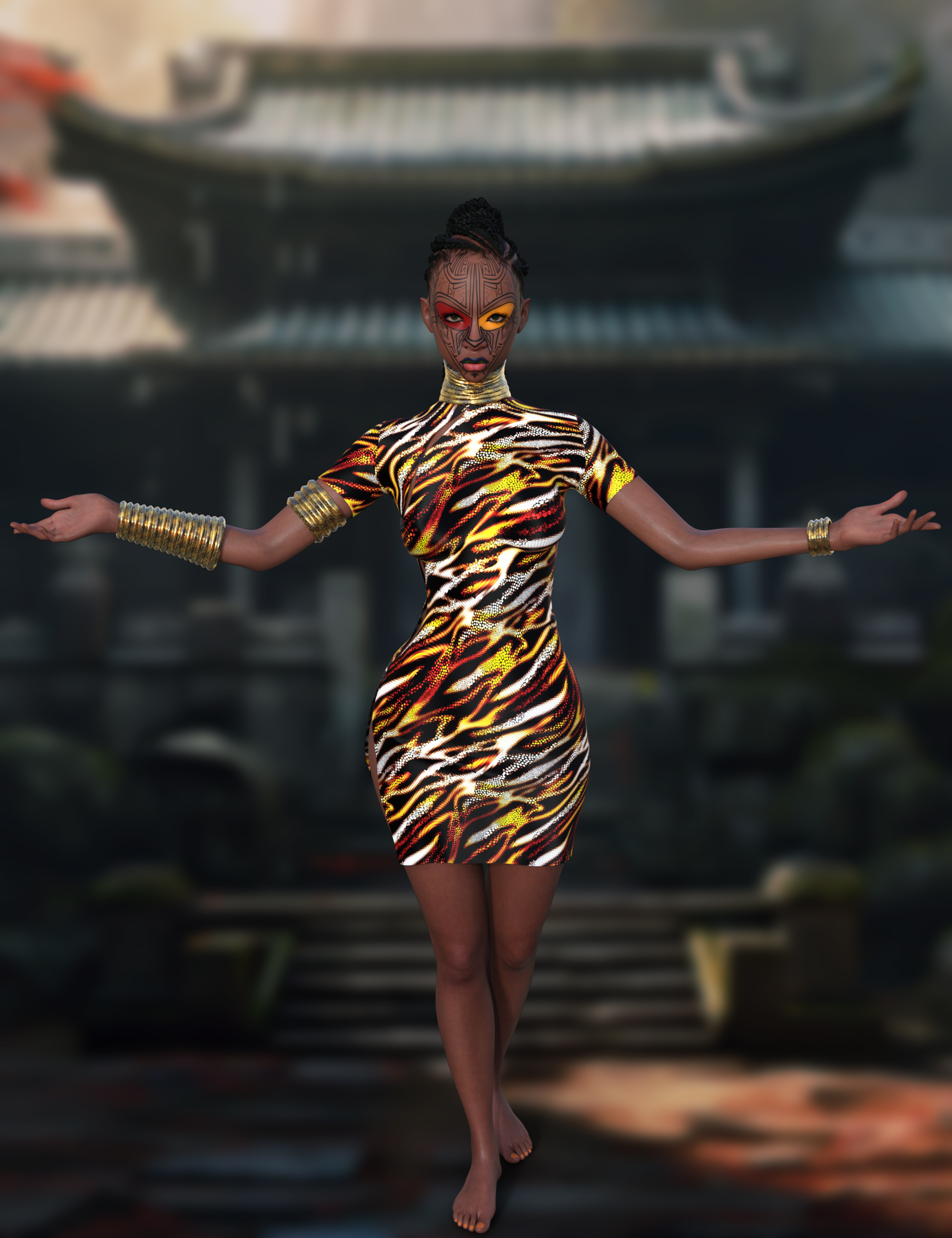 HLMND Iroque Character and Jewels for Genesis 9 | Daz 3D