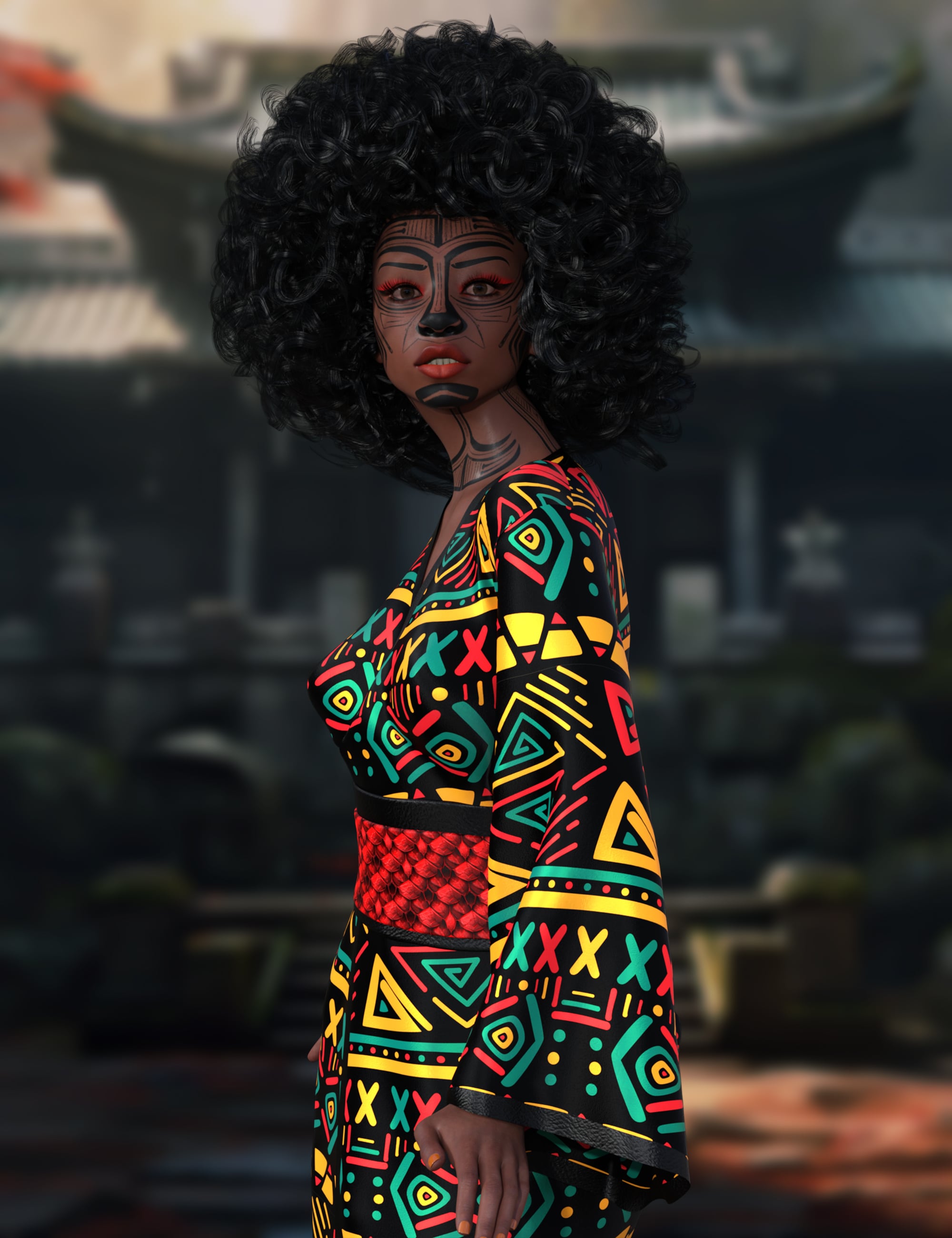 HLMND Iroque Character and Jewels for Genesis 9 | Daz 3D