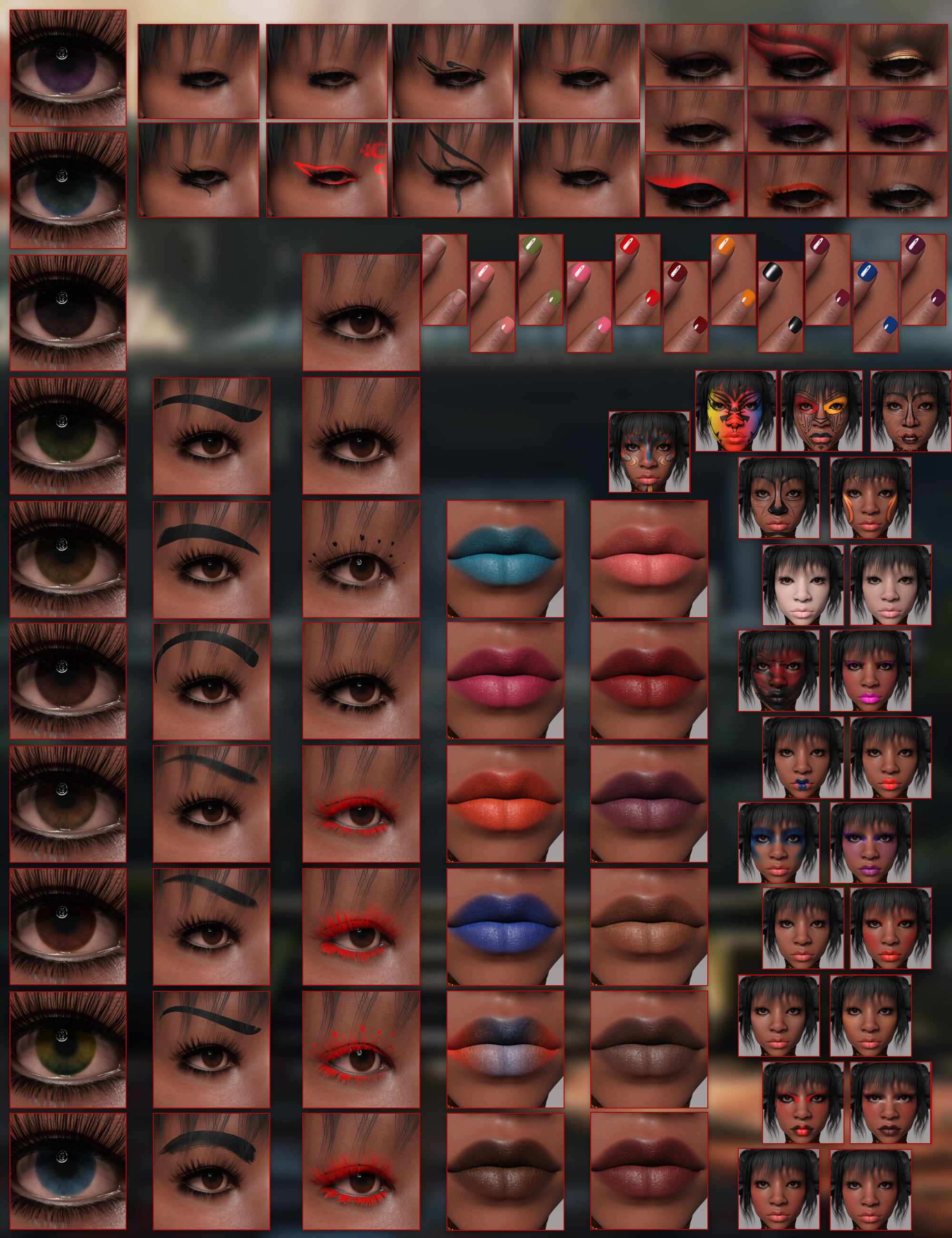 HLMND Iroque Character and Jewels for Genesis 9 | Daz 3D