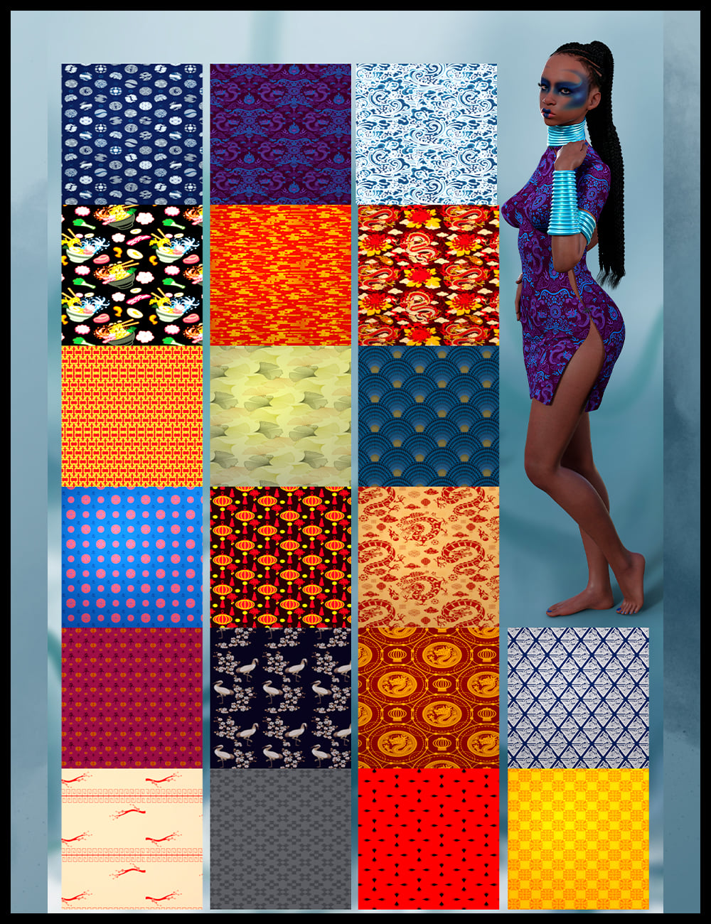 HLMND Iroque Fusion Shaders | Daz 3D
