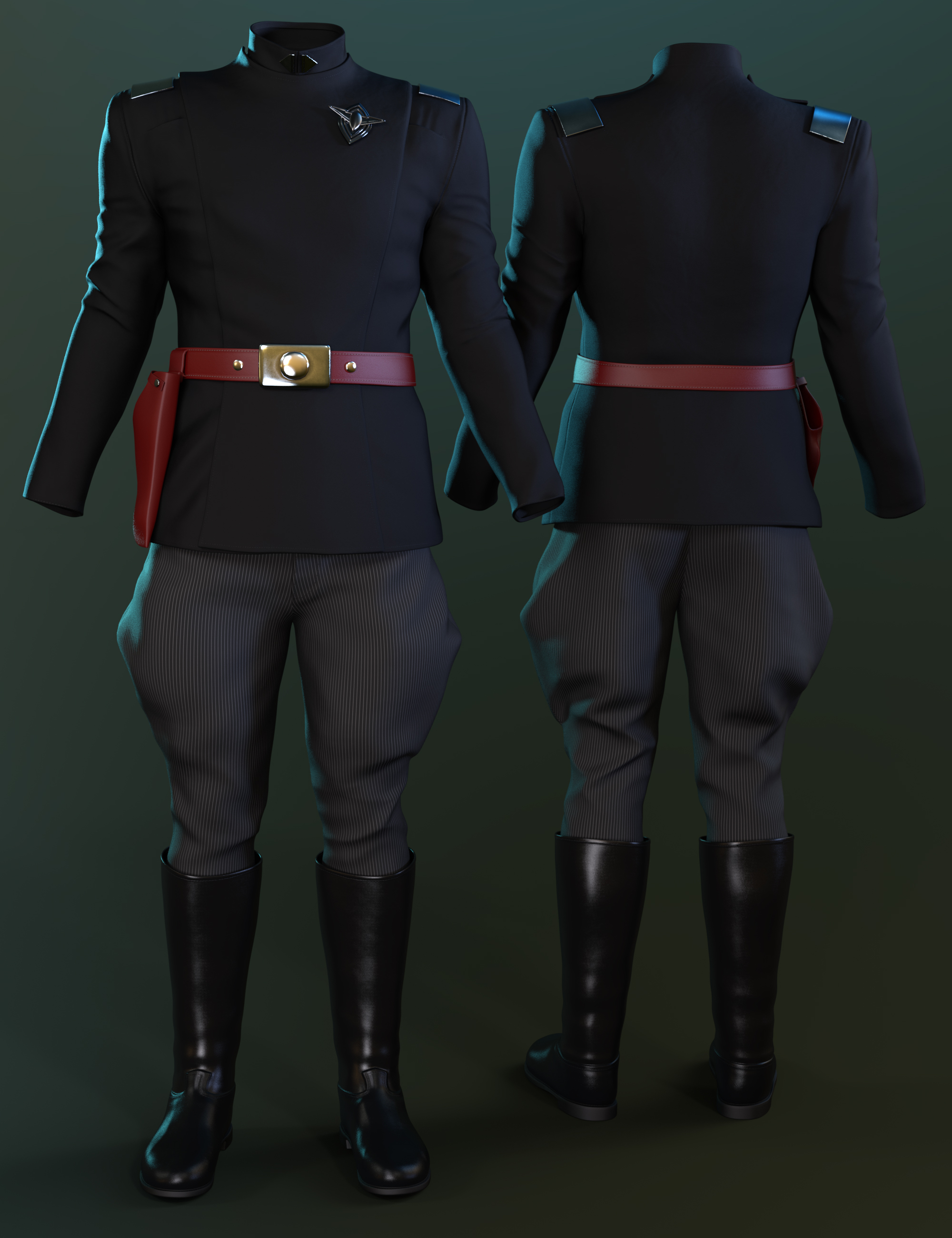 Fleet Commander Texture Add On | Daz 3D