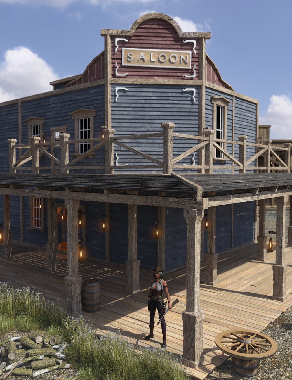Wild West Saloon 2 | Daz 3D
