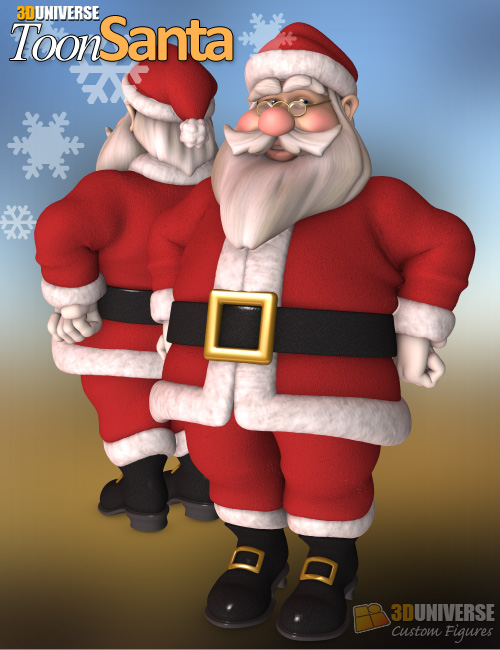 3D Universe Toon Santa | Daz 3D