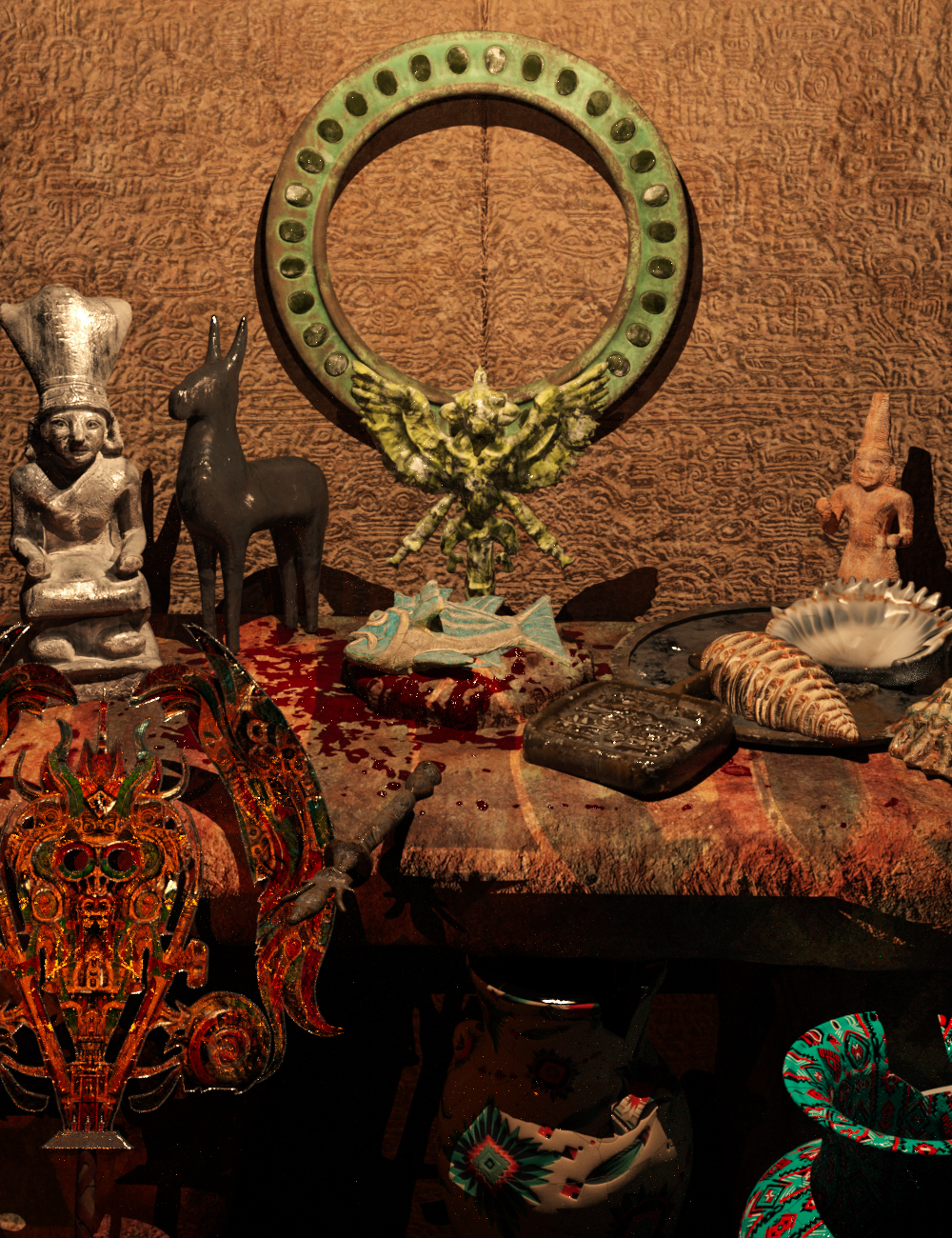 Mayan and Inca Props Bundle | Daz 3D