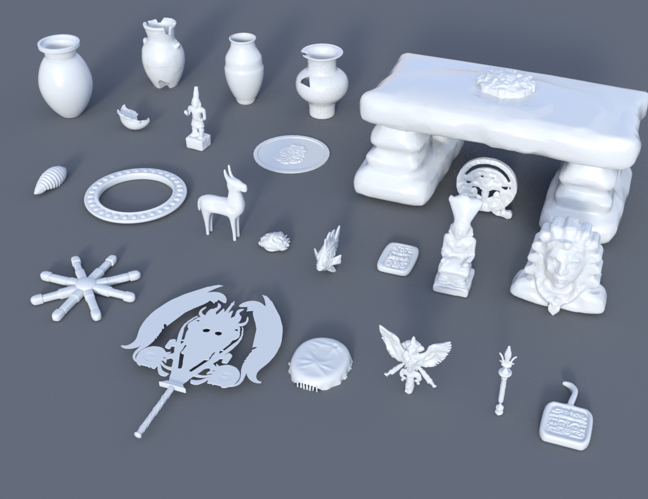 Mayan and Inca Props Bundle | Daz 3D