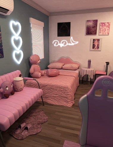 FG Cosplay Streamer Room | Daz 3D