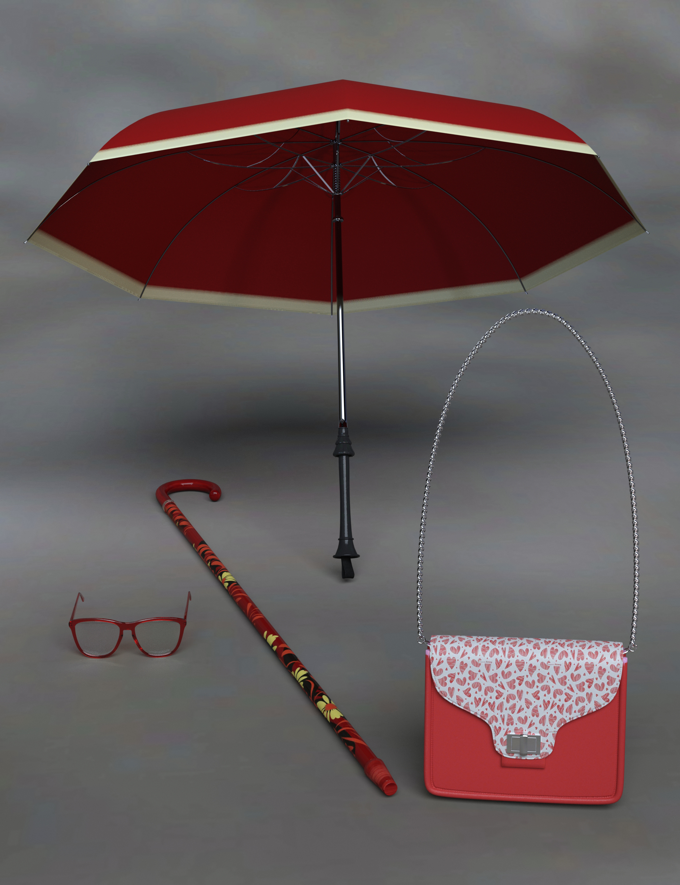 Elegant Lady Props | Daz 3D