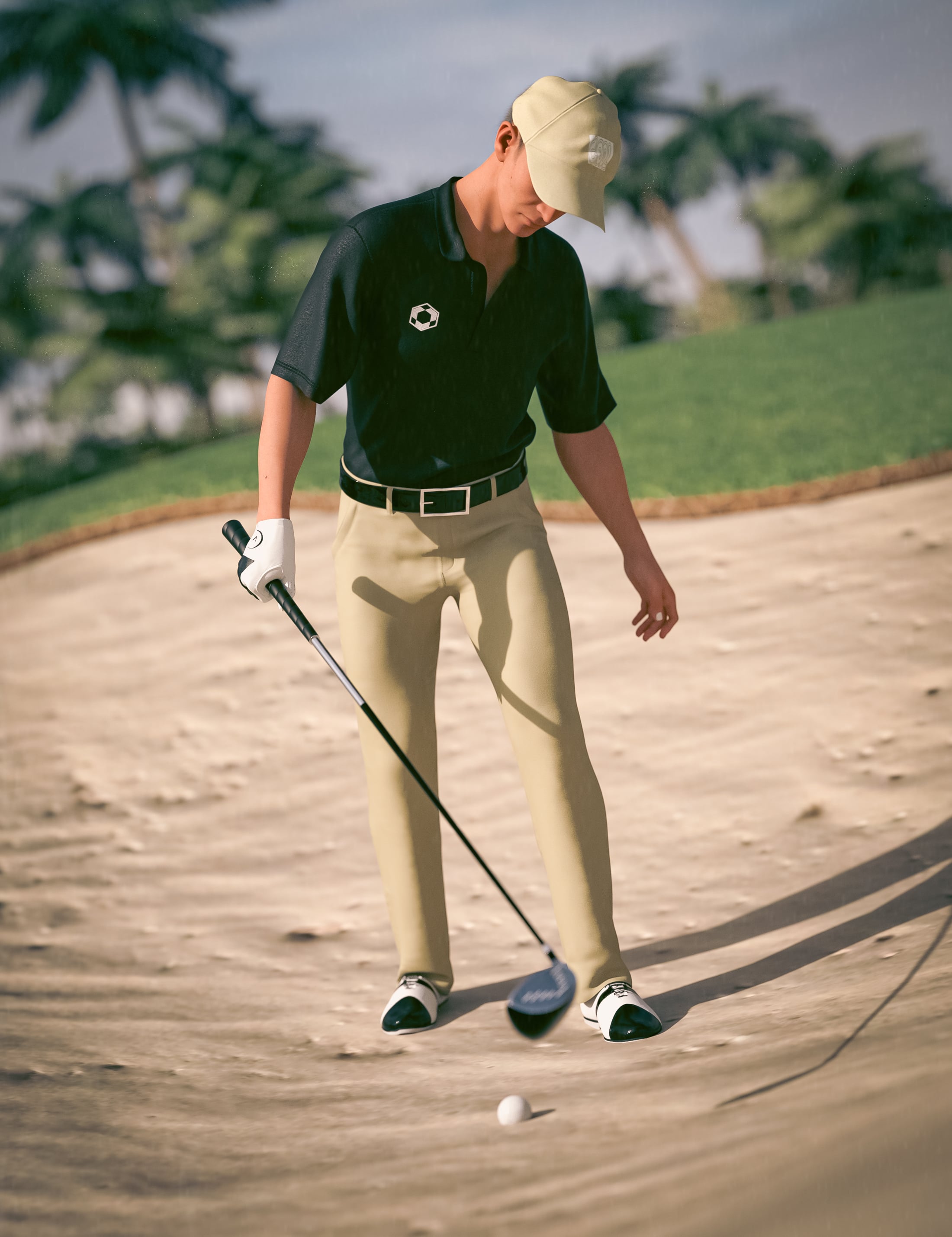 AH dForce Golf Outfit Texture Add-on | Daz 3D