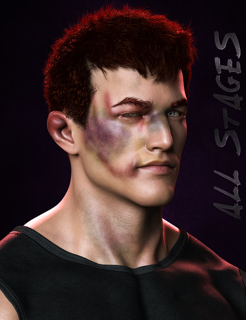 FPE Face Bruises LIE and Morphs for Genesis 9 | Daz 3D FPE Face Bruises LIE and Morphs for Genesis 9 | Daz 3D