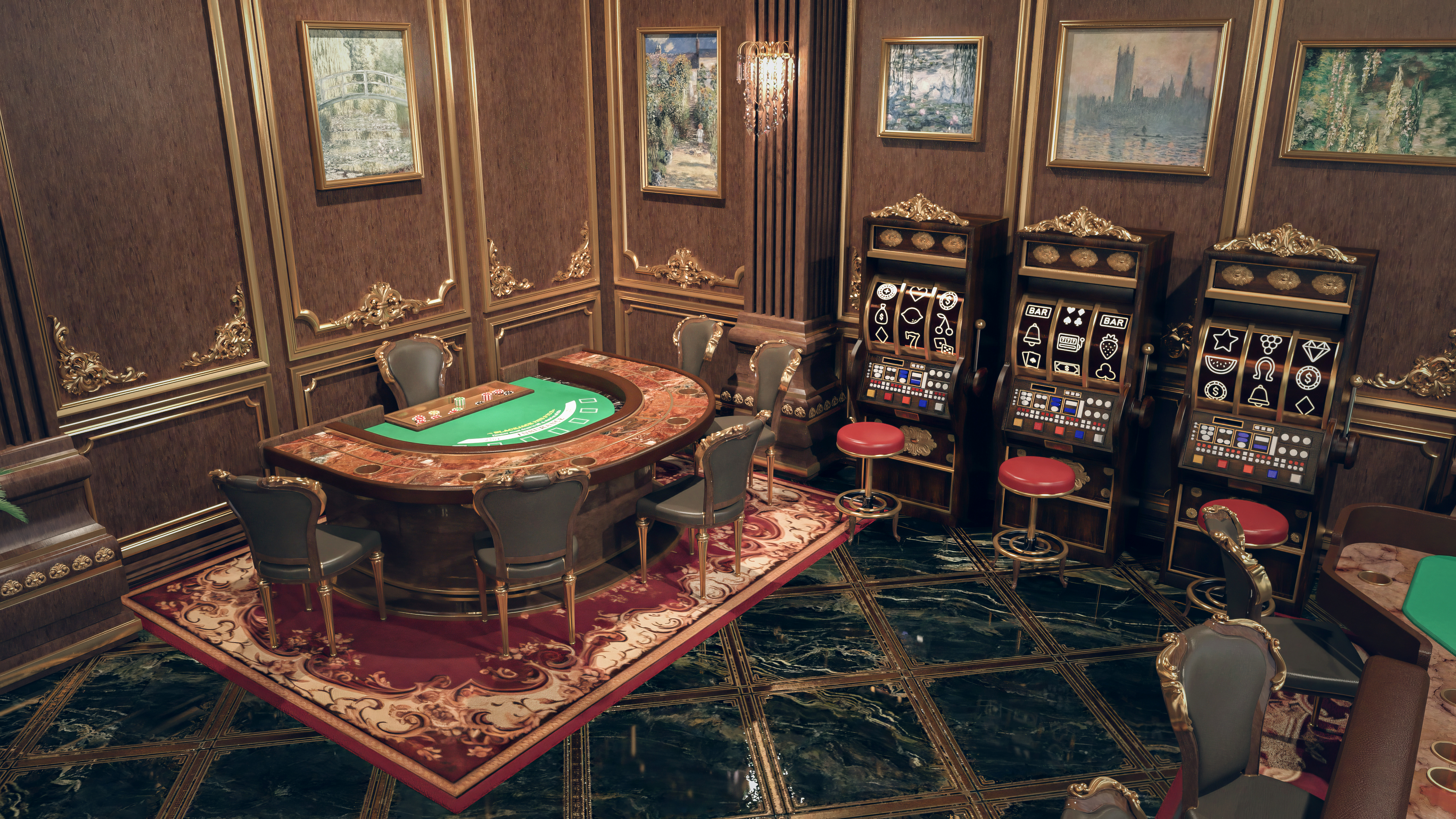 Luxury Casino Hall | Daz 3D