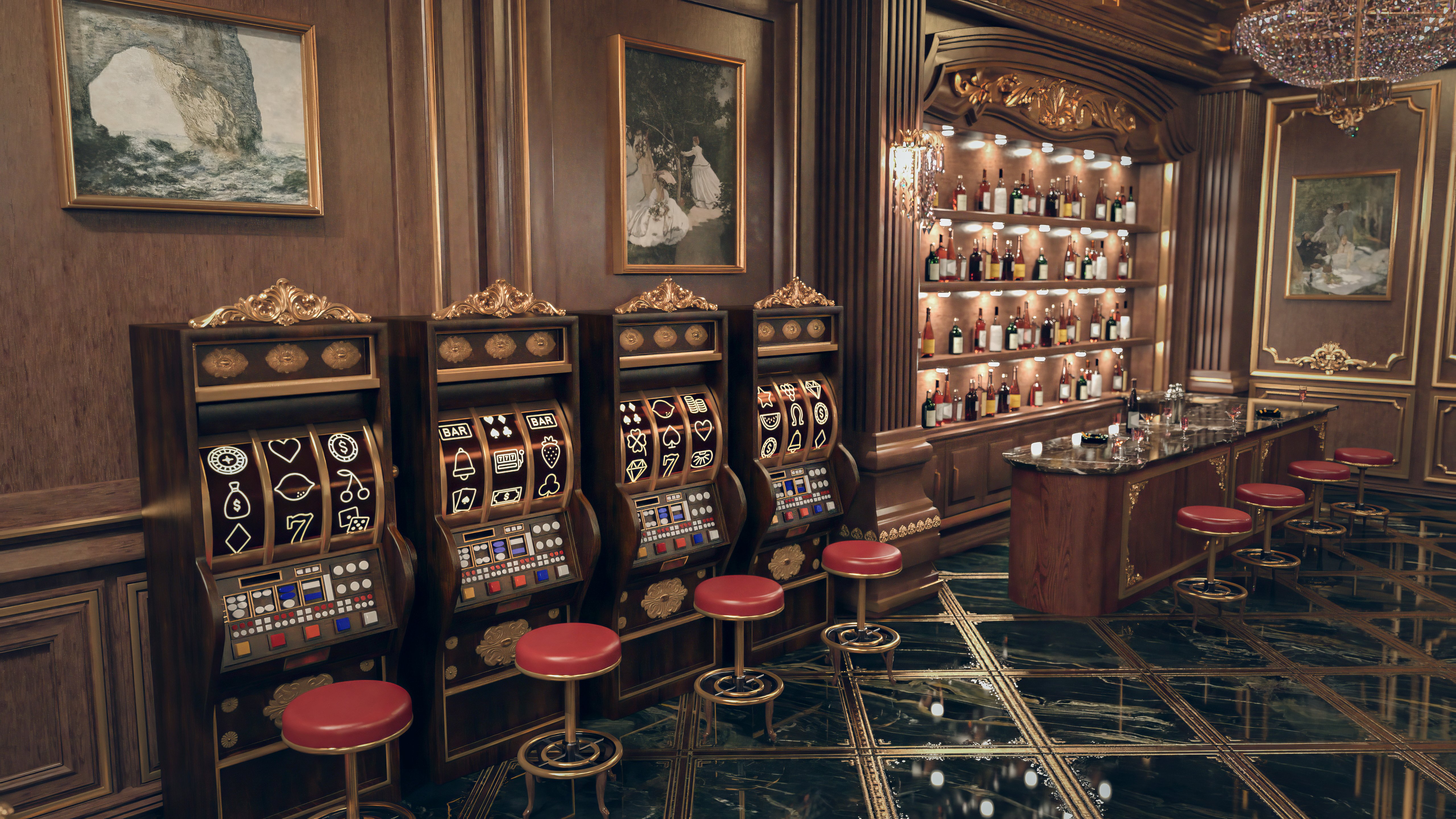 Luxury Casino Hall | Daz 3D