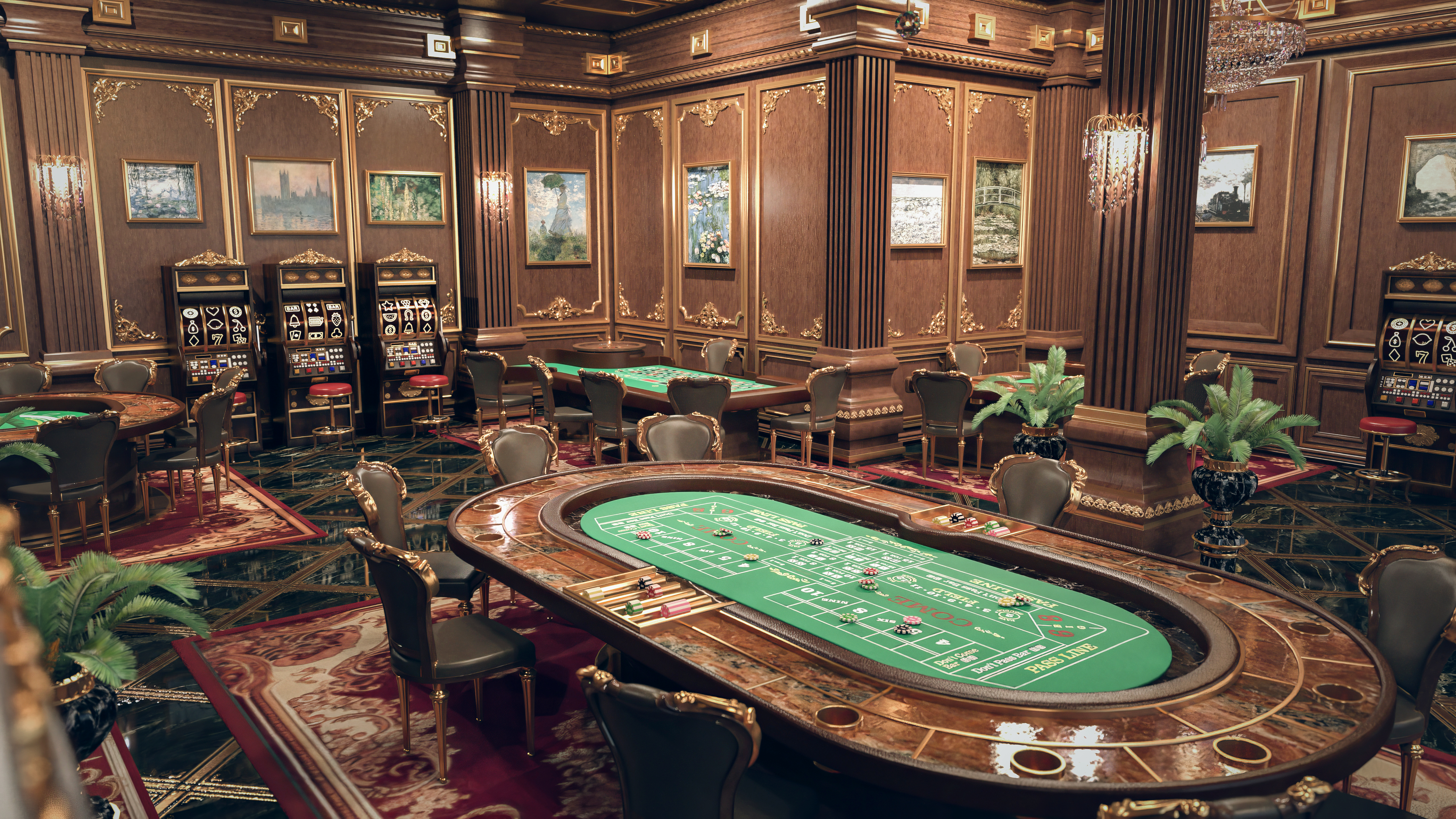 Luxury Casino Hall | Daz 3D