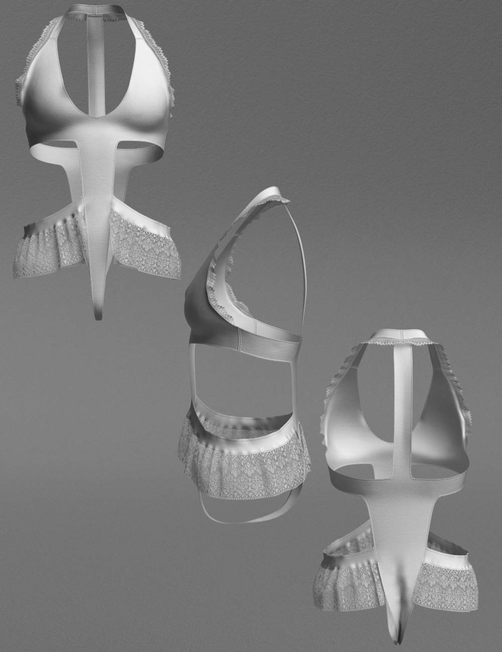 dForce Ruffle Swimsuit for Genesis 9 | Daz 3D