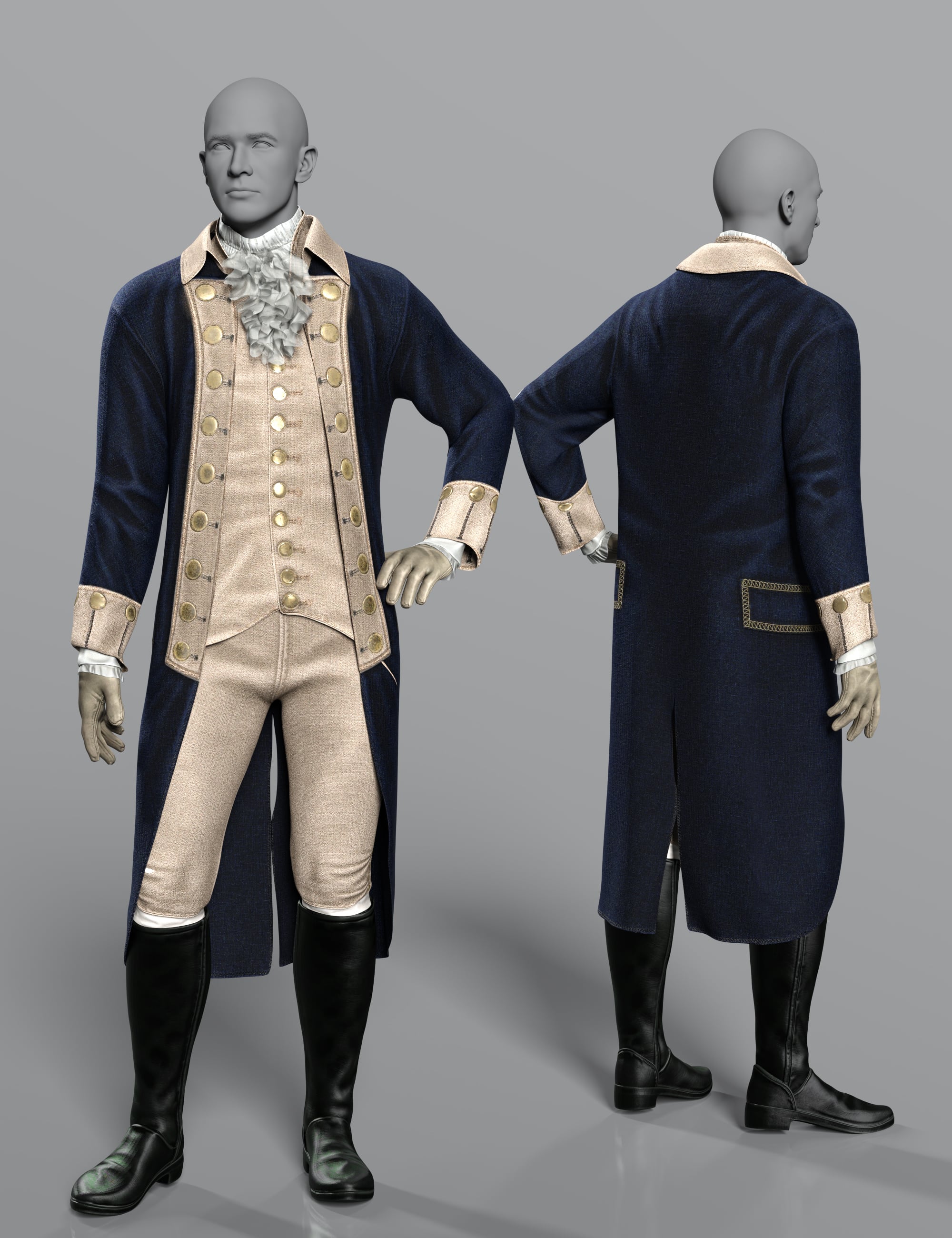 dForce Founding Fathers Outfit for Genesis 9 | Daz 3D