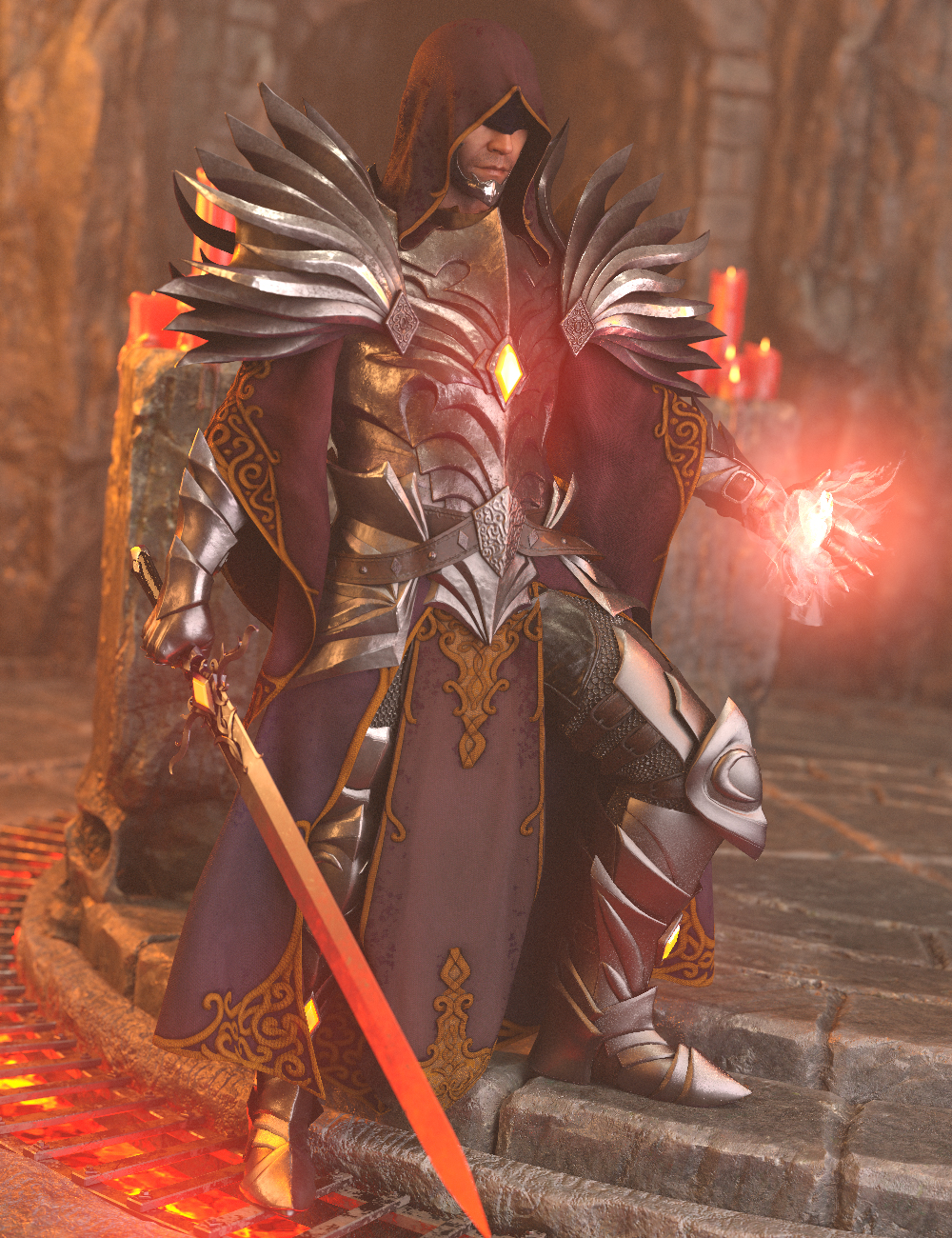 dForce Hexenblade HD Armor for Genesis 9 | Daz 3D