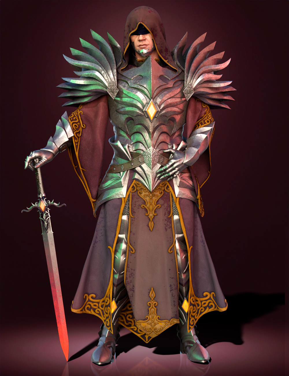 dForce Hexenblade HD Armor for Genesis 9 | Daz 3D