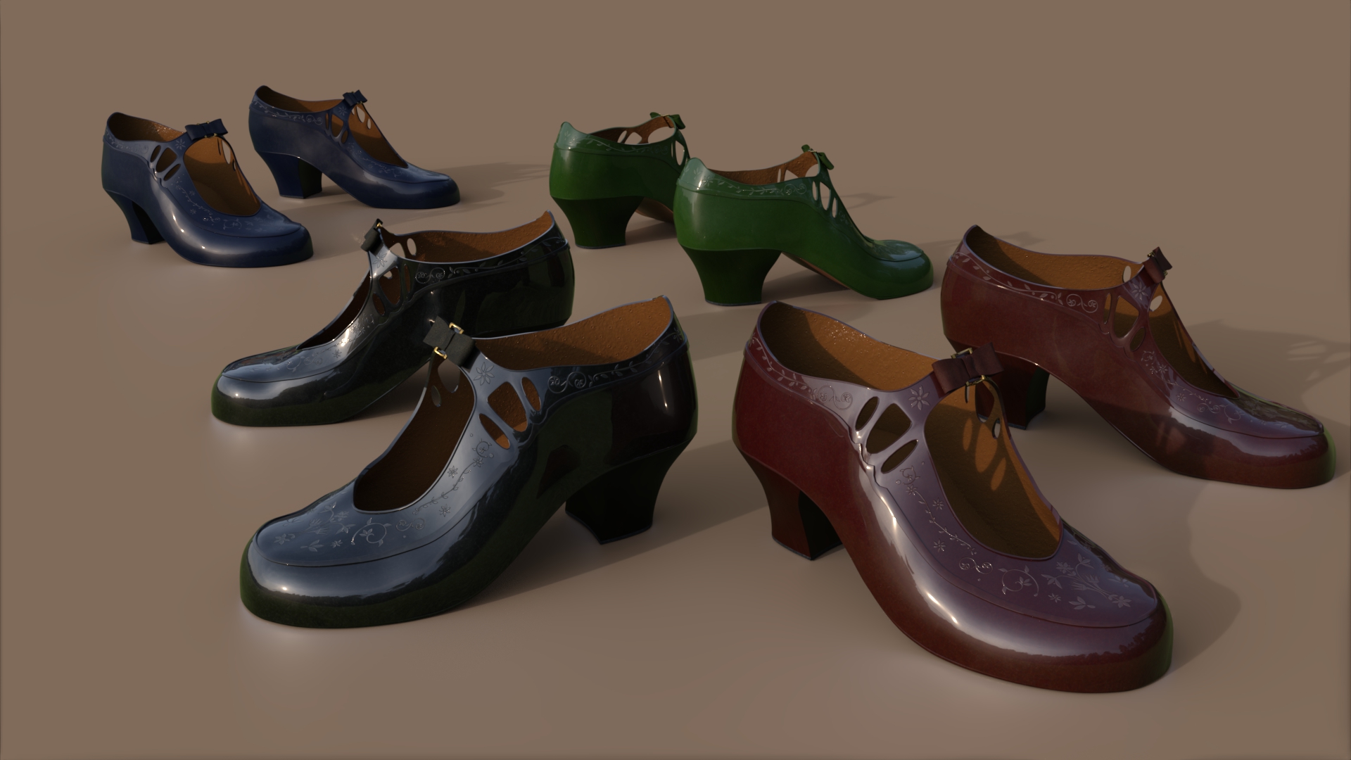 Flapper Shoes for Genesis 9 | Daz 3D