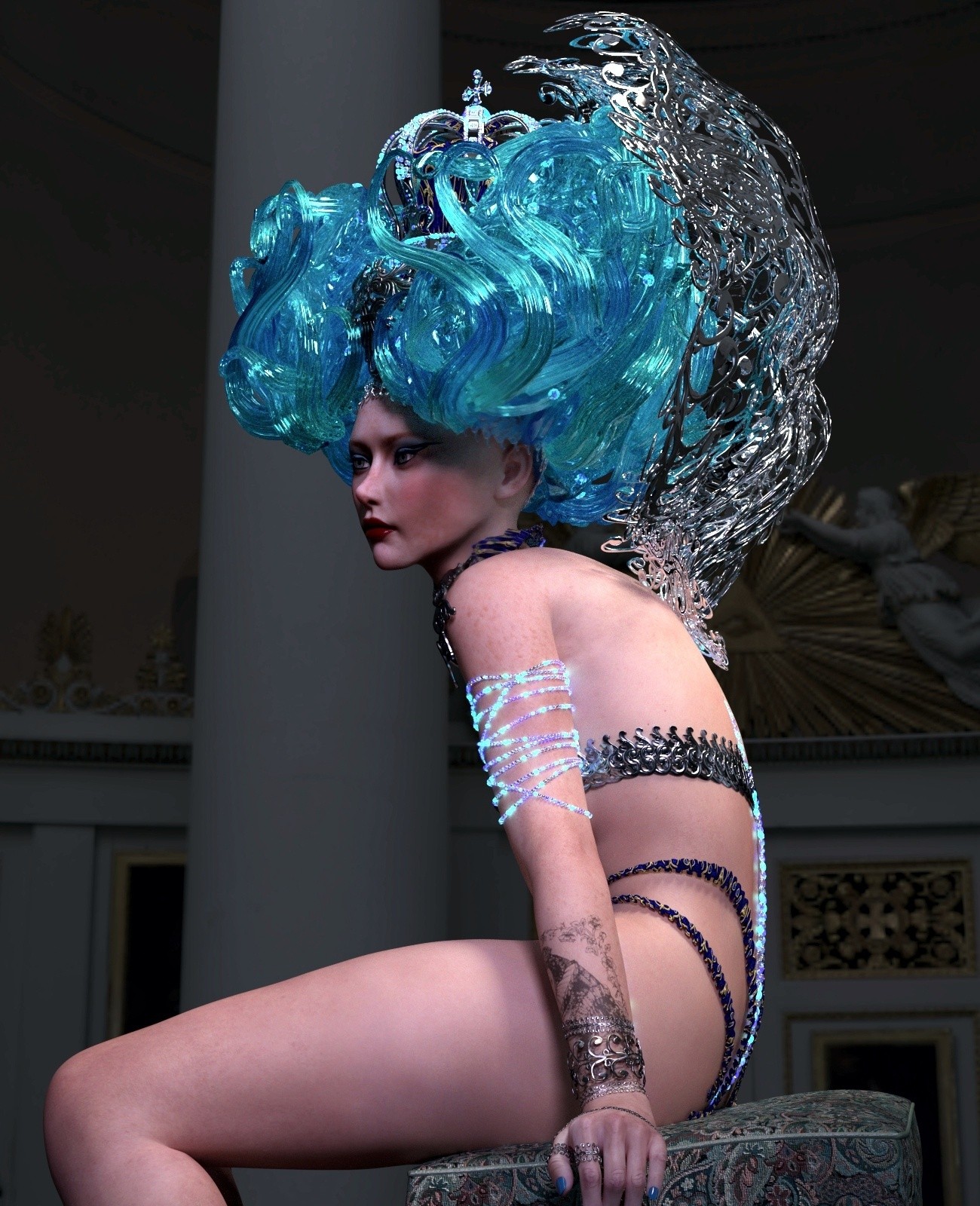 Queen Ely DD G8F-V8 | Daz 3D