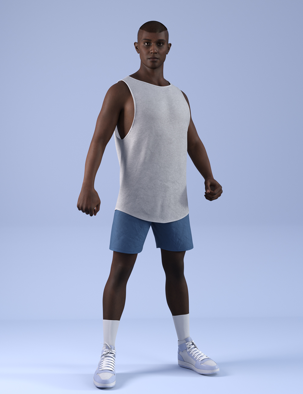dForce HnC24 Sleeveless Shirt Outfits for Genesis 9 | Daz 3D