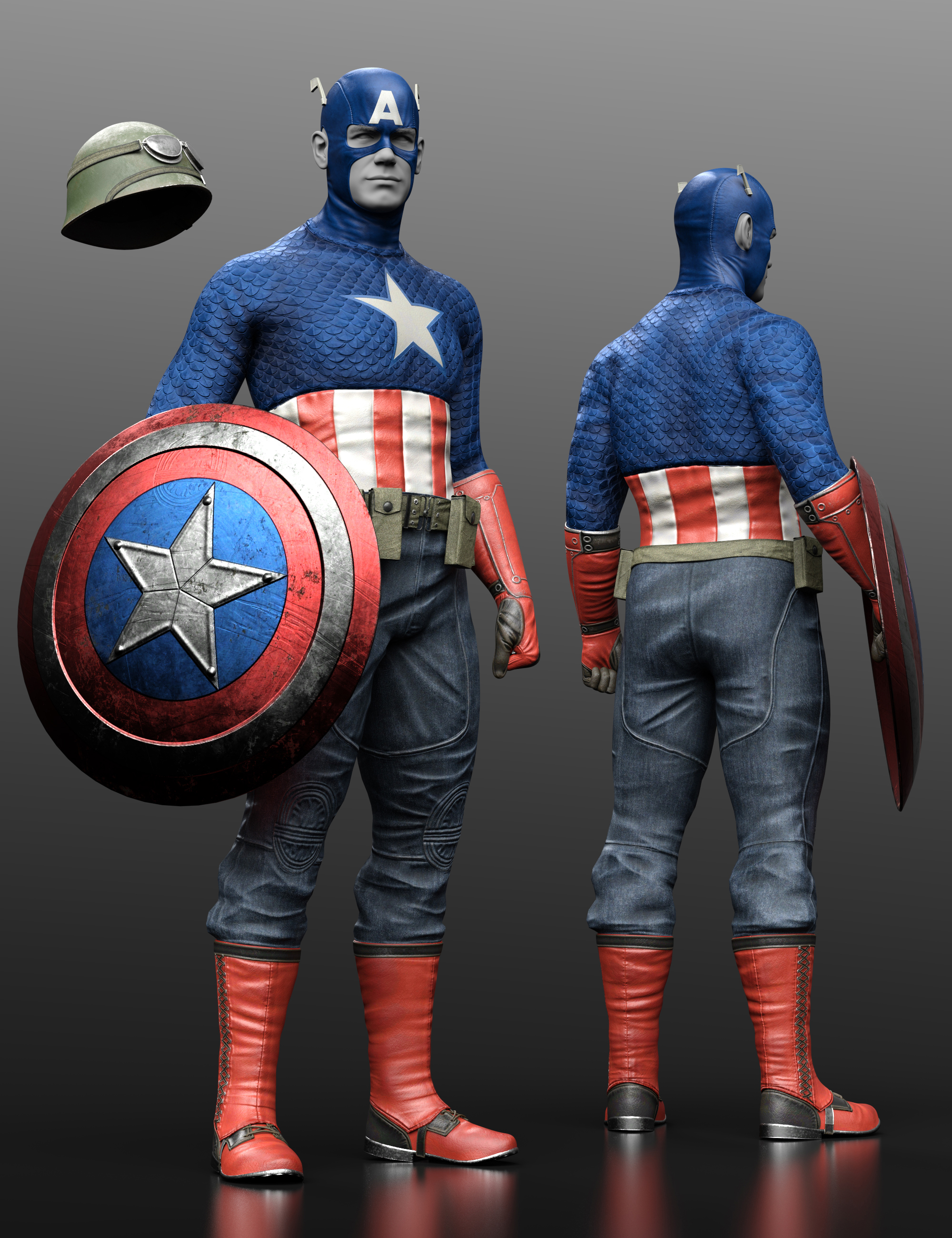 dForce Superhero Outfit Add-On | Daz 3D
