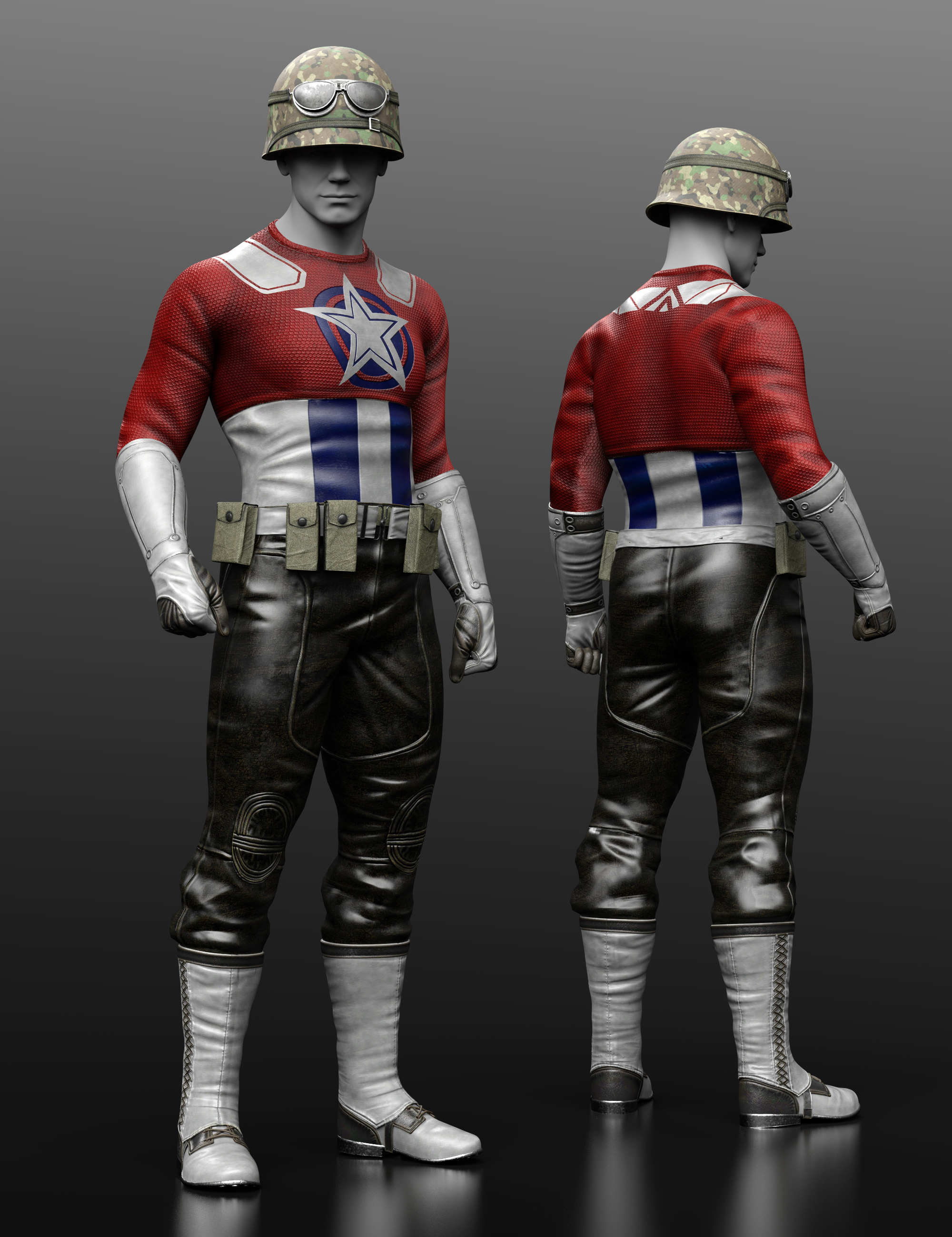 dForce Superhero Outfit Add-On | Daz 3D