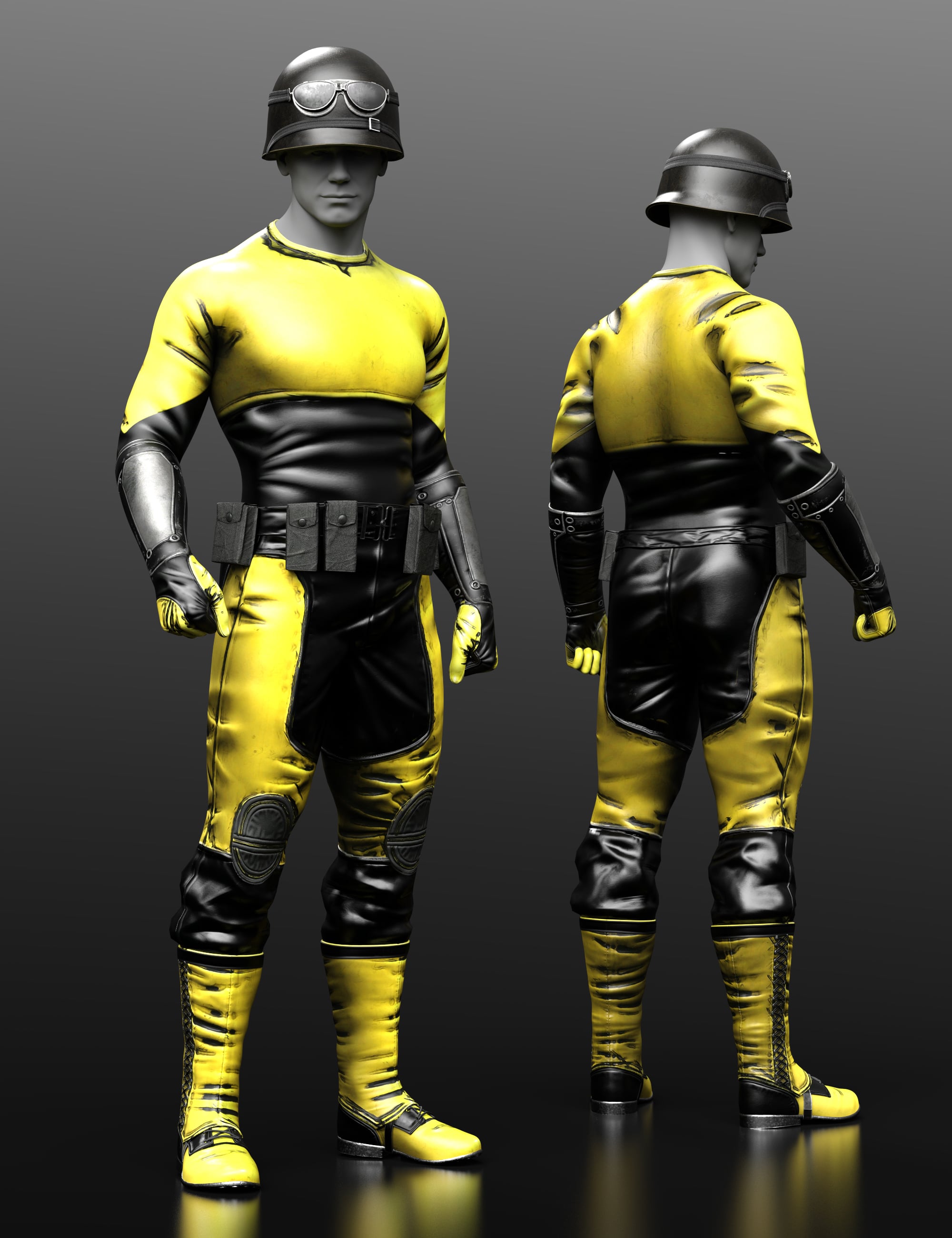 dForce Superhero Outfit Add-On | Daz 3D