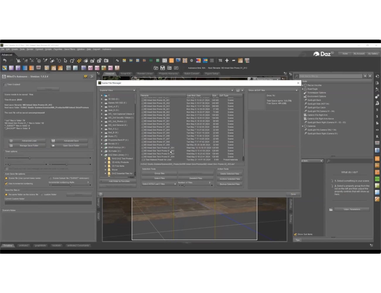 DAZ Studio Pro Tools : Scene Files and Assets Management | Daz 3D
