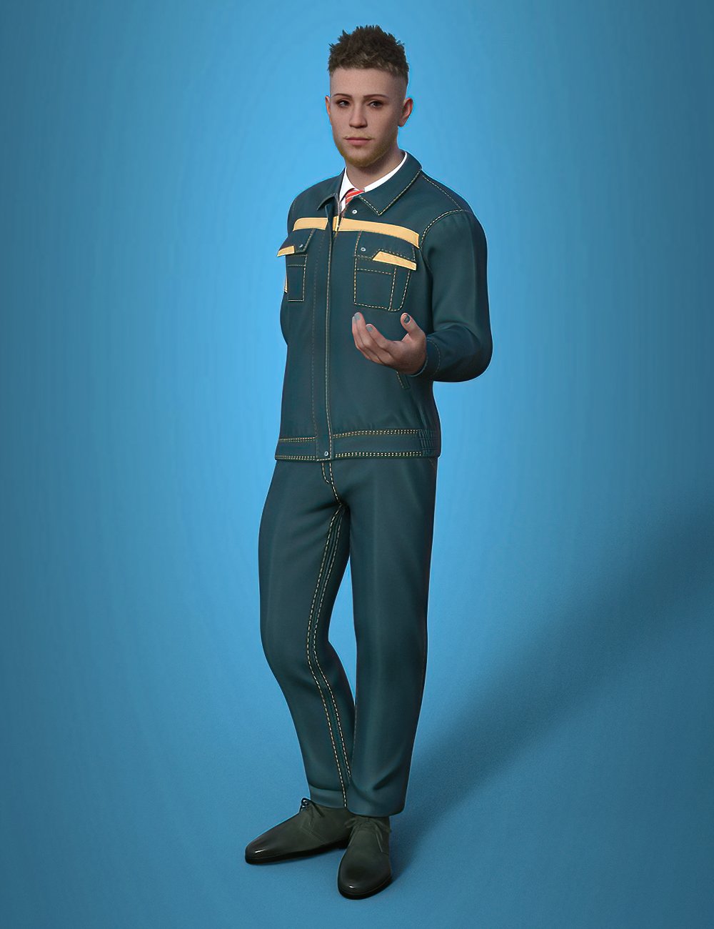 Engineer Uniform Outfit for Genesis 9 | Daz 3D