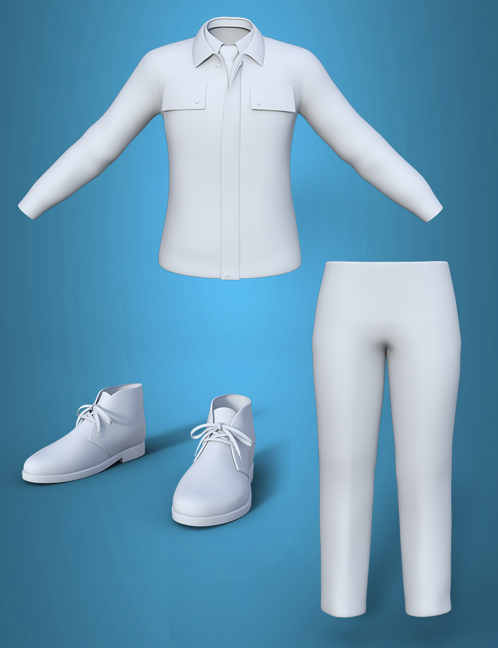 Engineer Uniform Outfit for Genesis 9 | Daz 3D