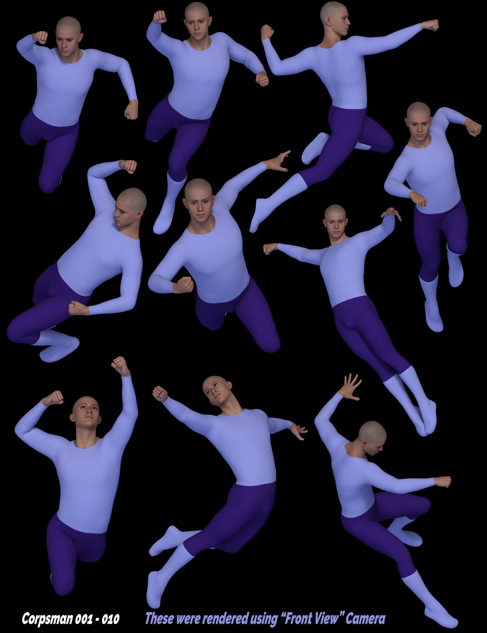 MightyMite Poses 001 Genesis 9 | Daz 3D
