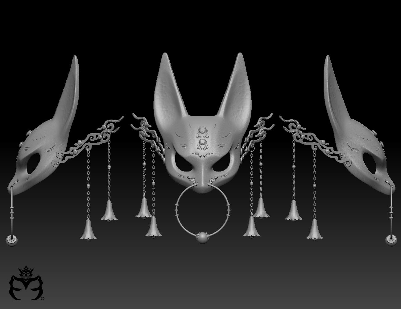 Red Fox Mask for Genesis 9, 8.1, 8, and 3 | Daz 3D