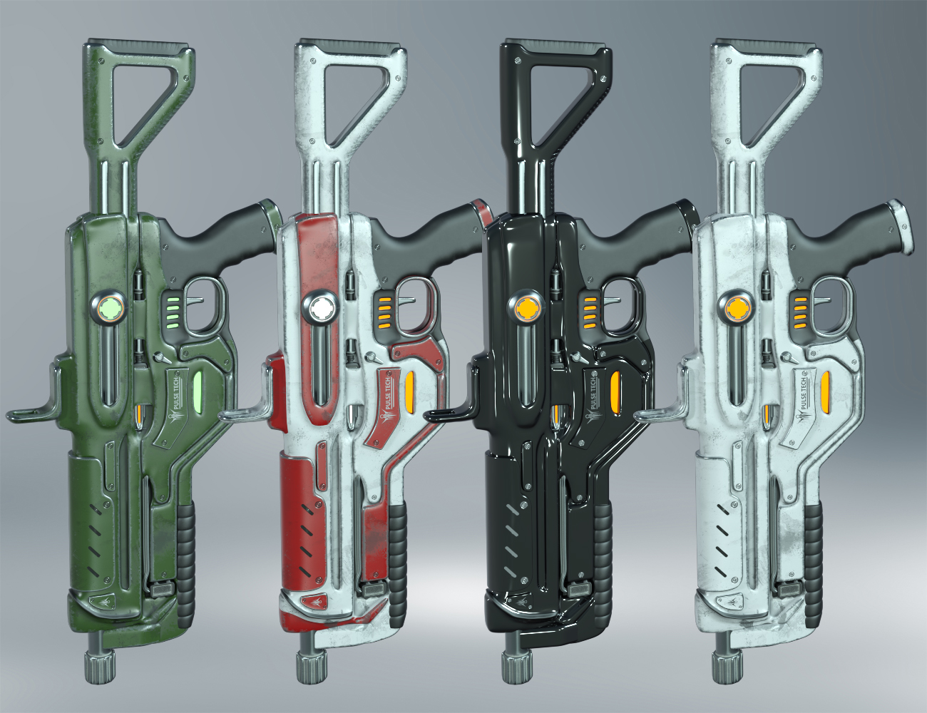 Pulse Gun for Genesis 9 | Daz 3D
