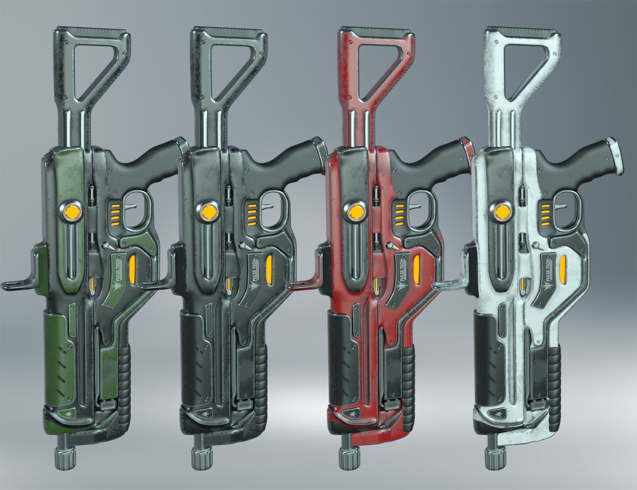 Pulse Gun for Genesis 9 | Daz 3D