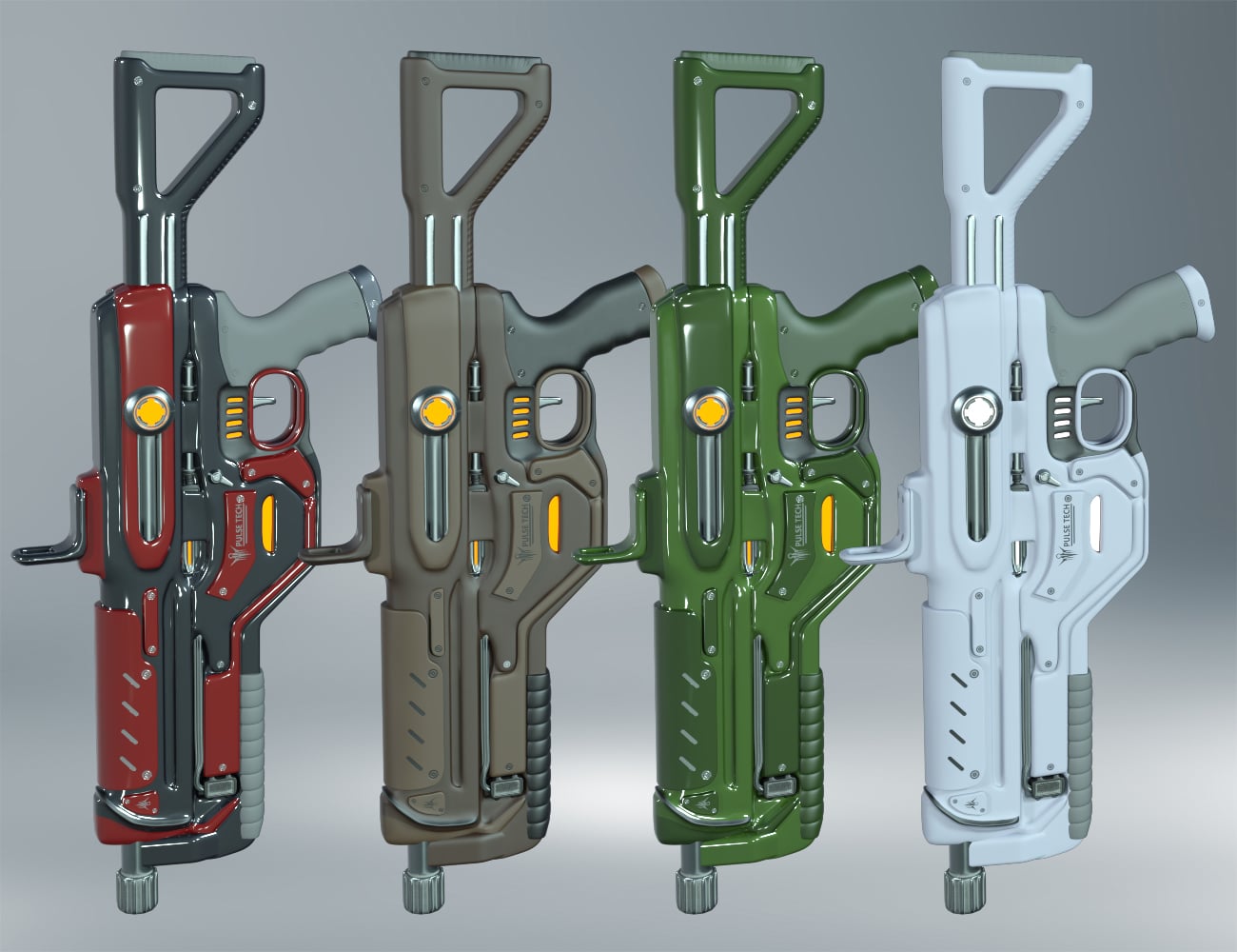 Pulse Gun for Genesis 9 | Daz 3D