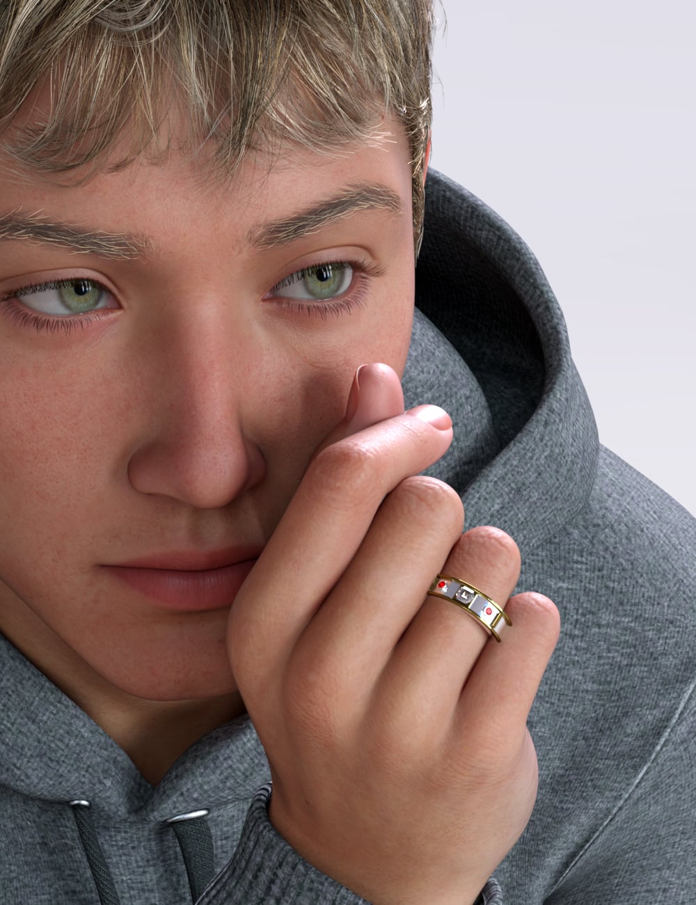 Modern Style Rings for Genesis 9 | Daz 3D