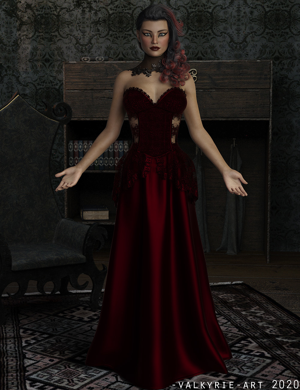 InStyle - dforce - Bewitching Gown - G8F | Daz 3D