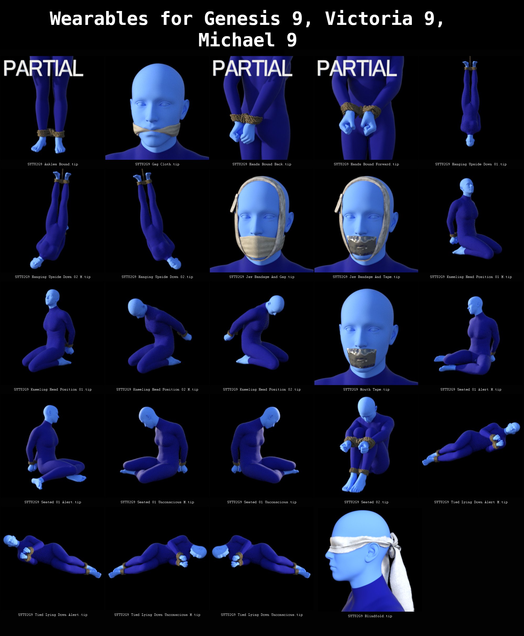 SY Tied Up! 2 Genesis 9 | Daz 3D