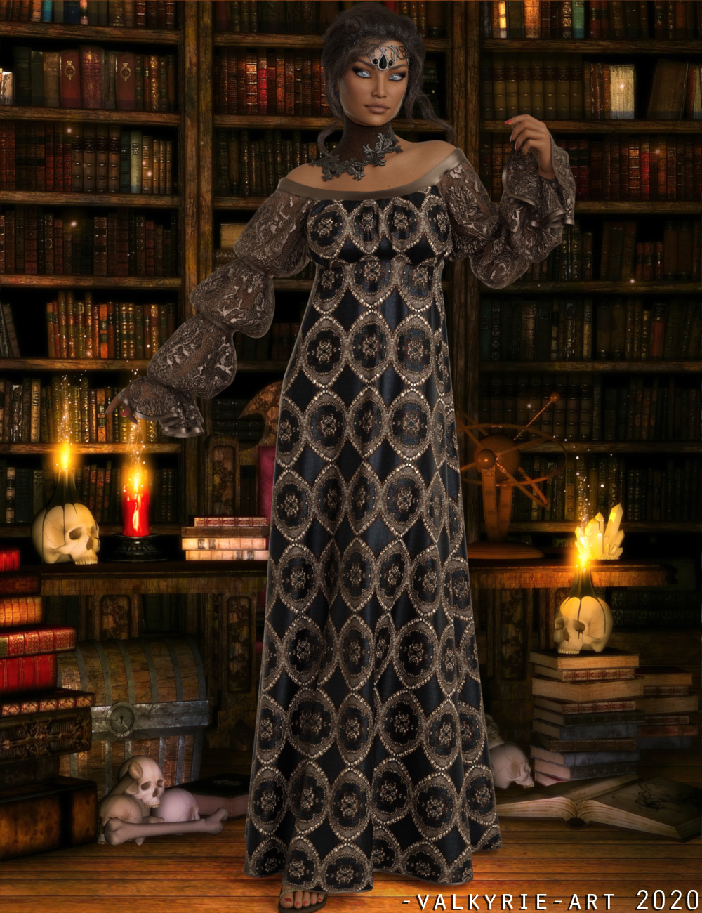 InStyle - dForce - Mameluke Gown for G8F | Daz 3D